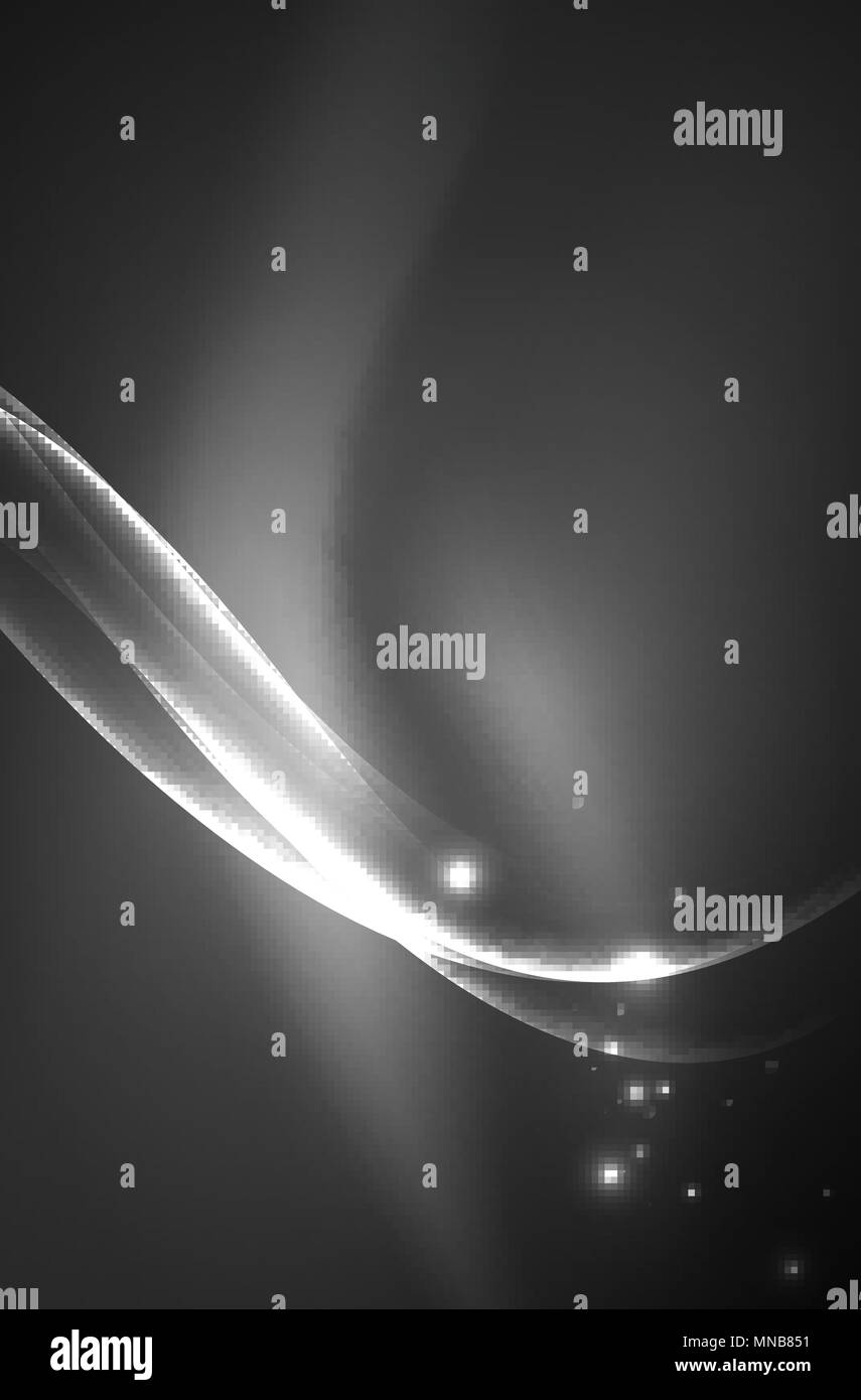 Vector glowing wave, smoke. Vector glowing wave, smoke design wavy ...