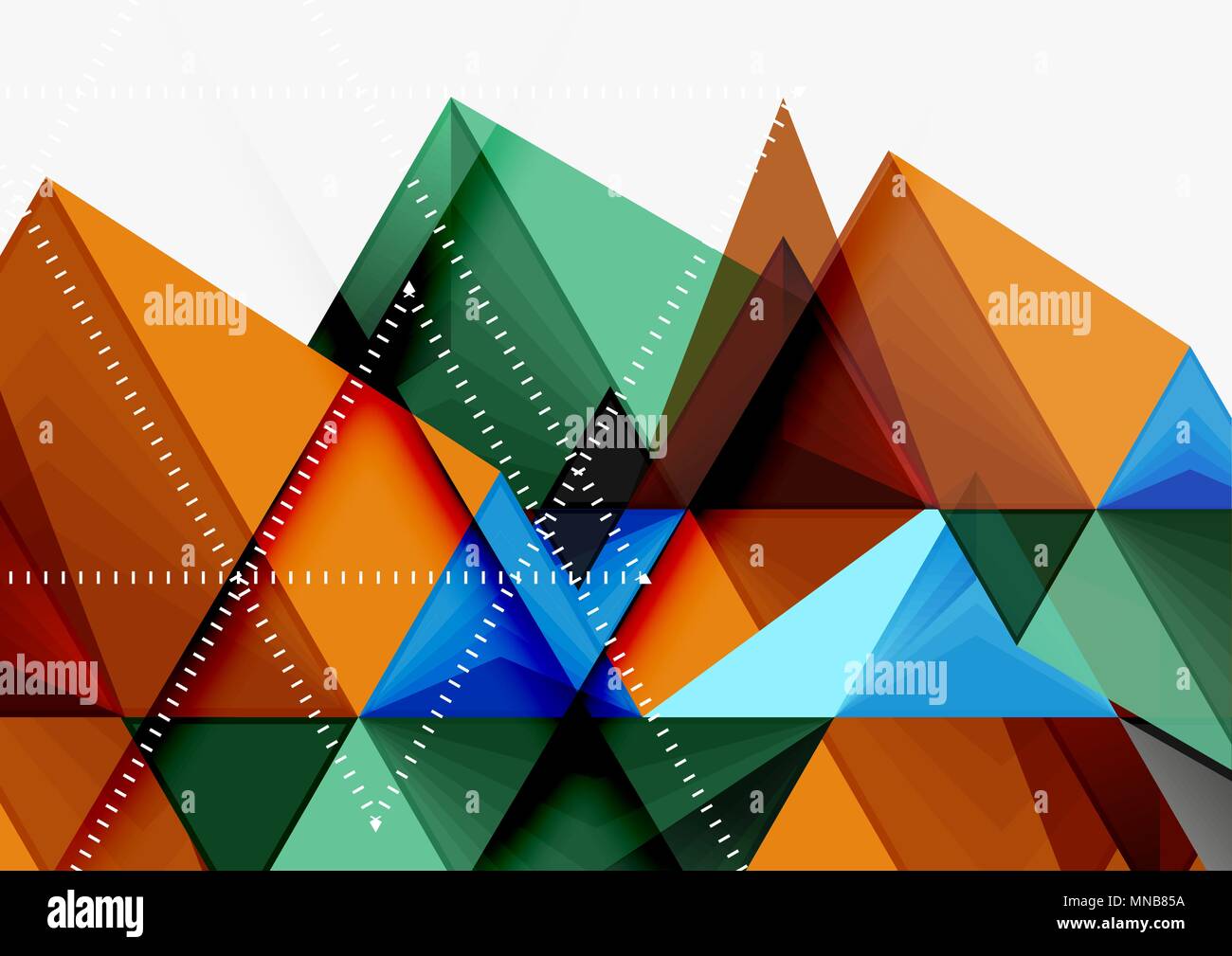 Triangular low poly vector a4 size geometric abstract template ...