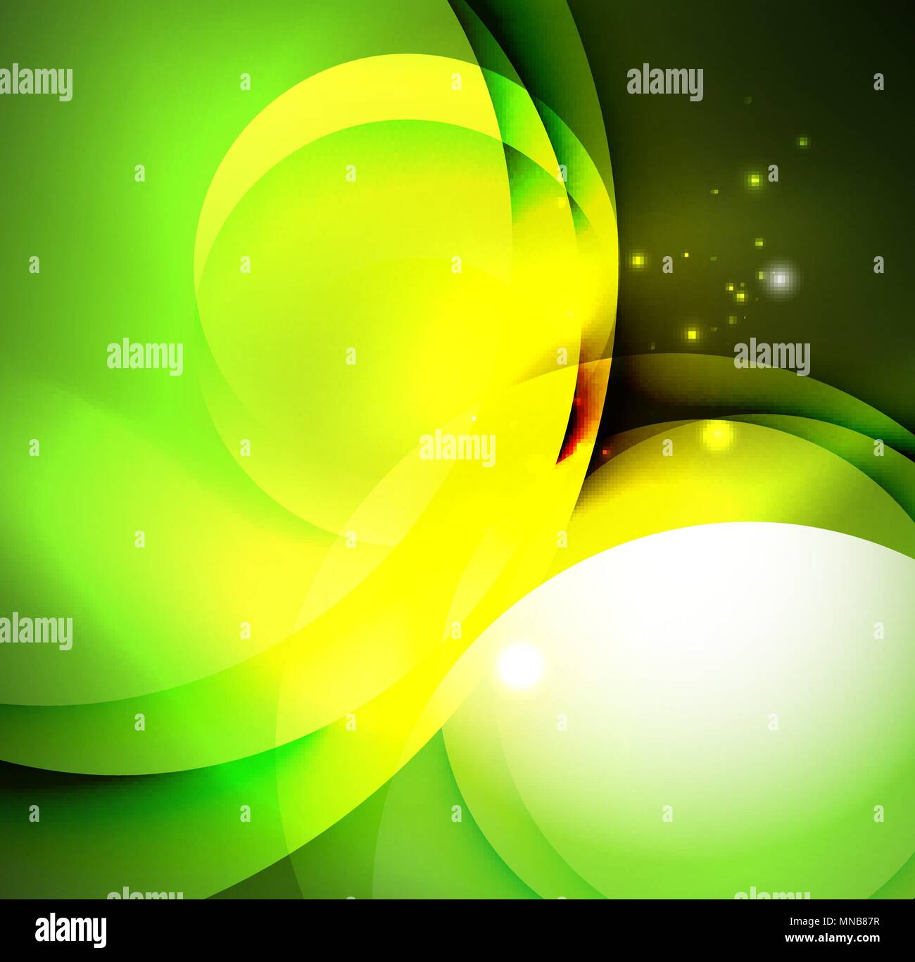 Sound waves glowing ball Stock Vector Images - Alamy