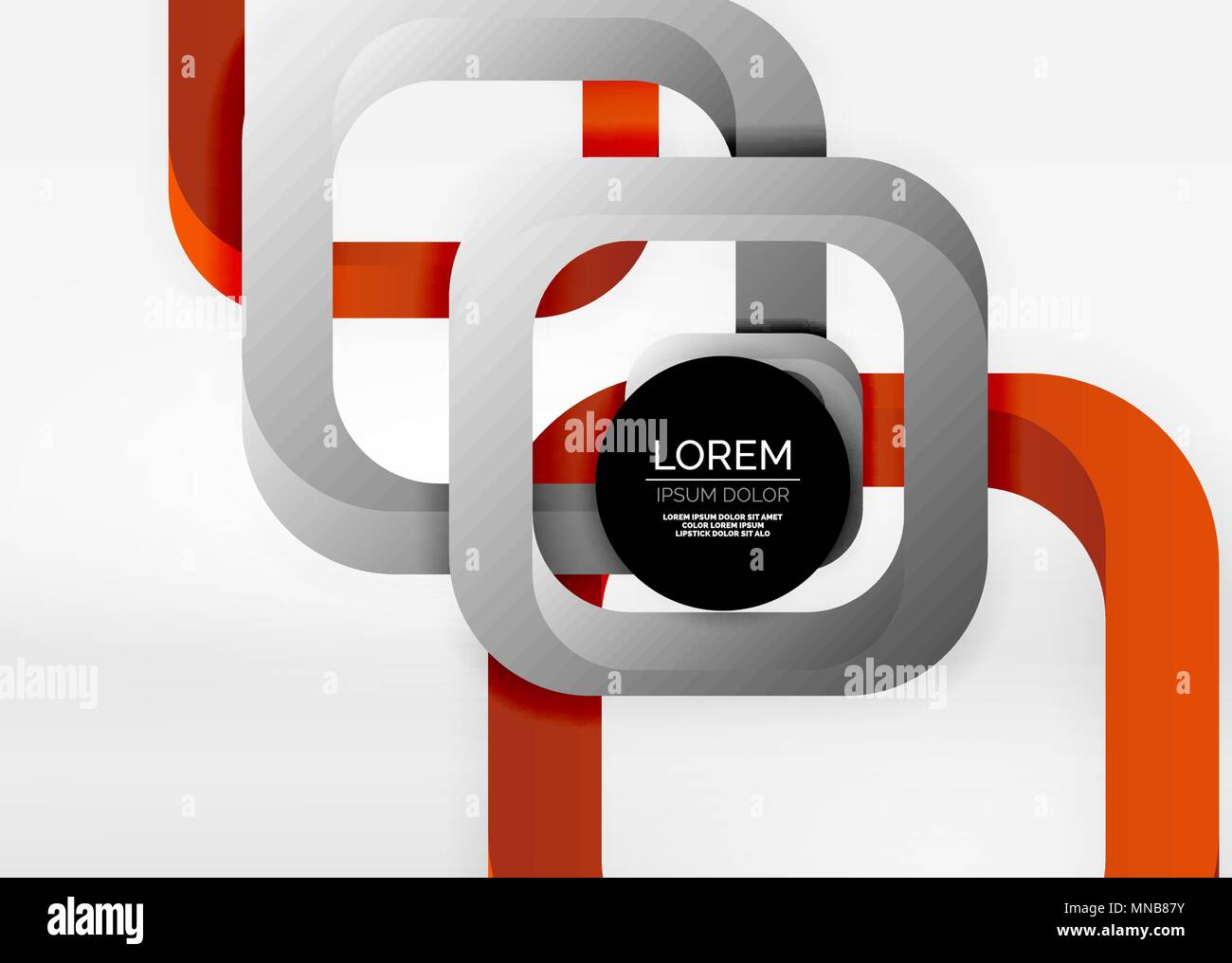 Squares geometric shapes in light grey 3d space. Squares geometric ...