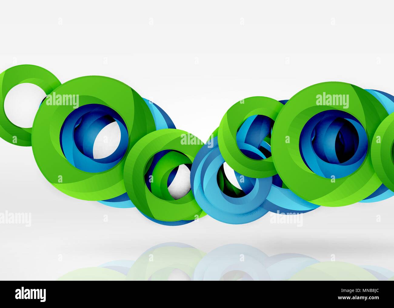Modern 3d ring vector abstract background. Modern 3d ring composition ...