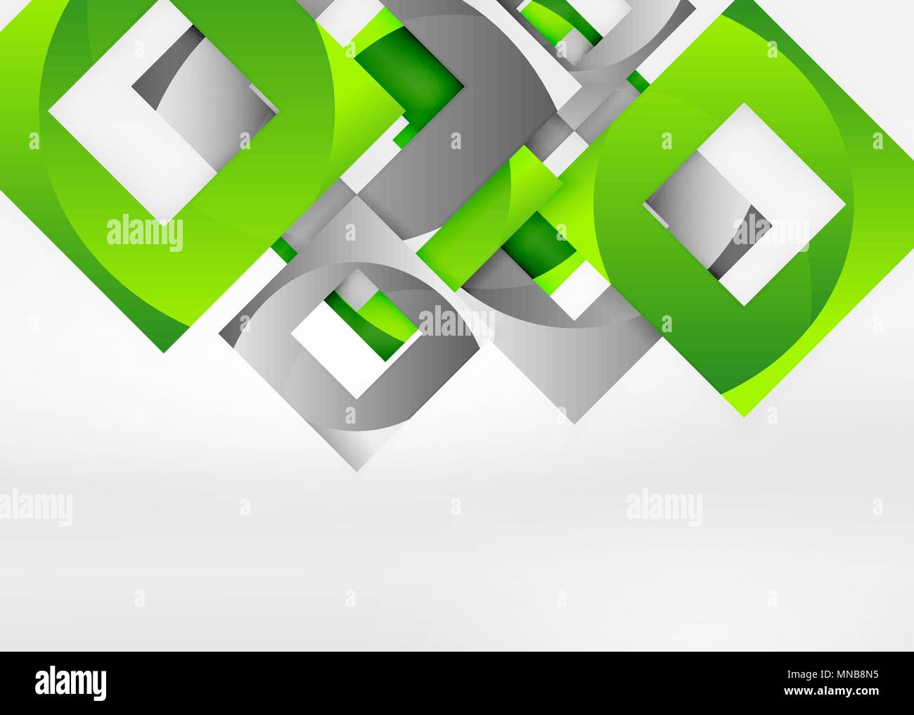 Squares geometric shapes in light grey 3d space. Squares geometric ...