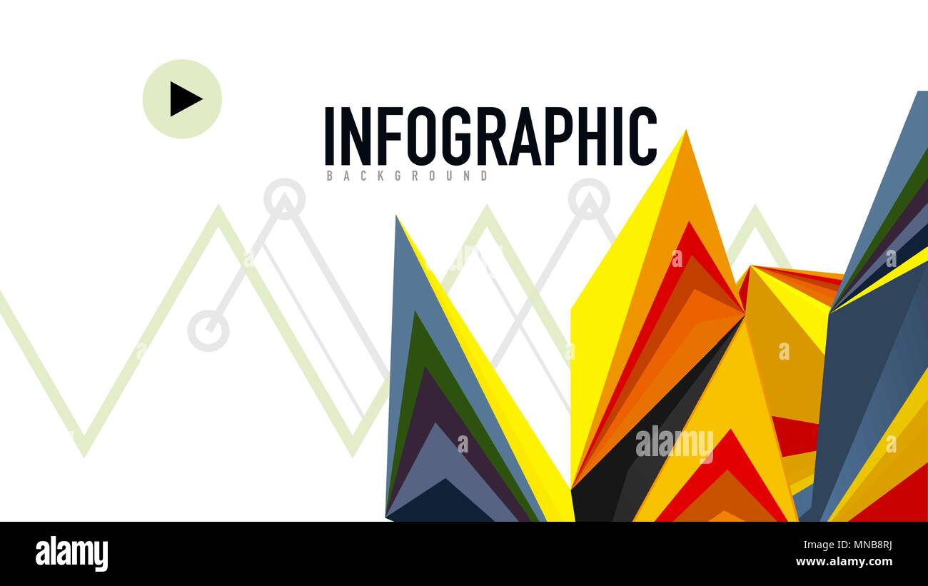 Modern triangle presentation template. Modern triangle presentation ...