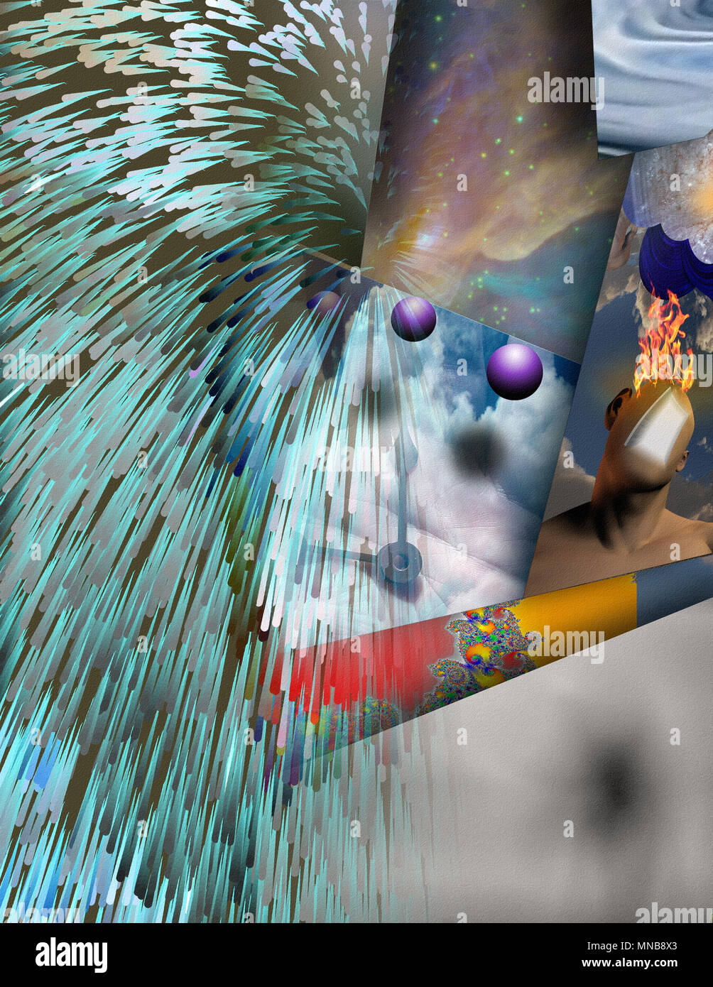 Time Clock Hands Surreal Abstract Stock Photo - Alamy