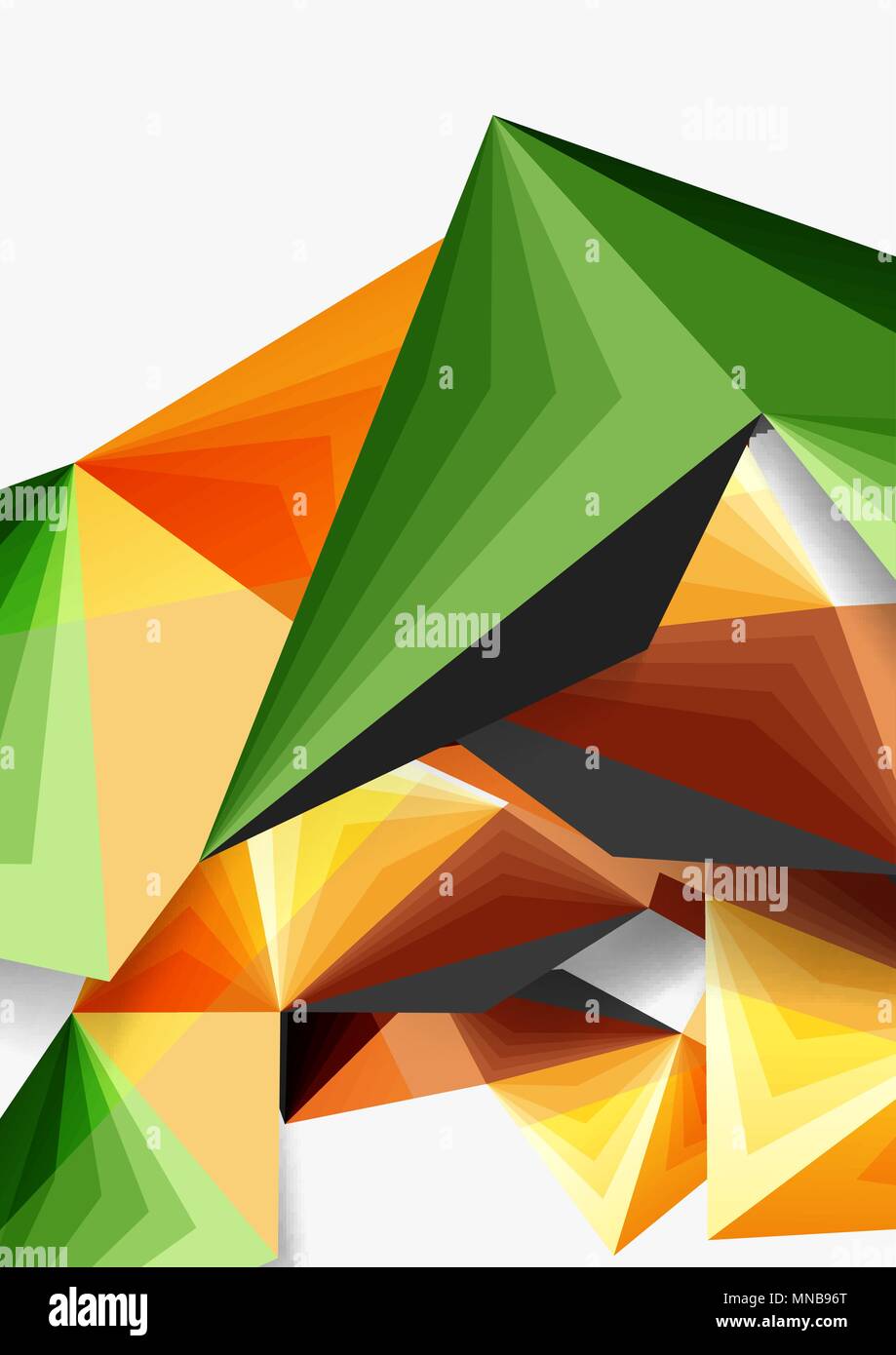 Vector low poly style 3d triangle line. Vector low poly style 3d ...