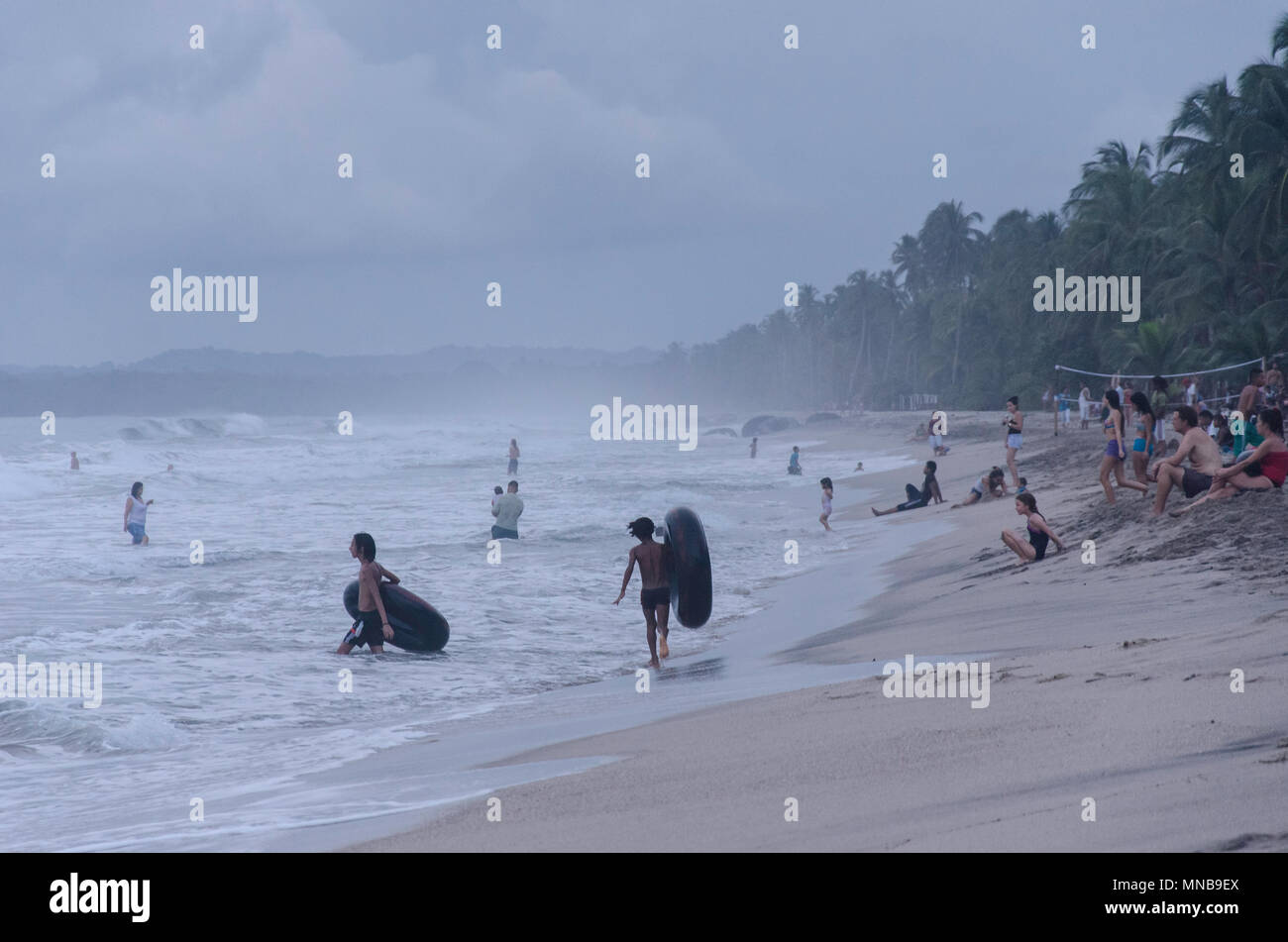 Kids play in Palomino Beach Stock Photo - Alamy