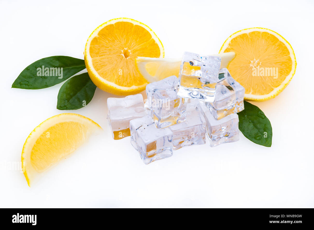 Chilled ice cubes splash white hi-res stock photography and images - Alamy