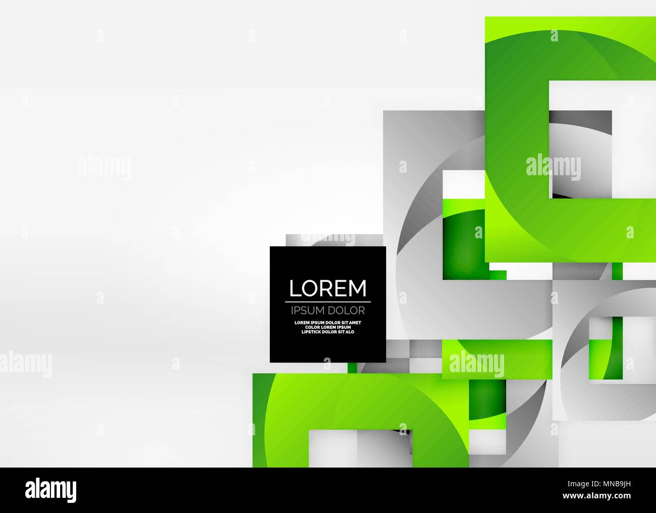 Squares geometric shapes in light grey 3d space. Squares geometric ...