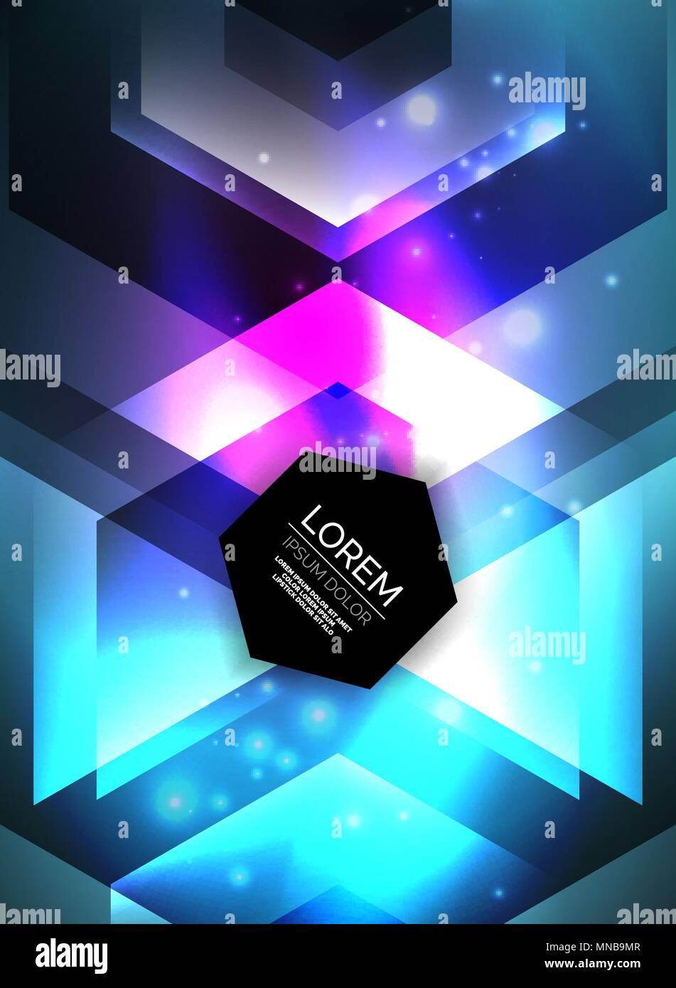 Digital technology glowing arrows. Digital technology glowing blue ...