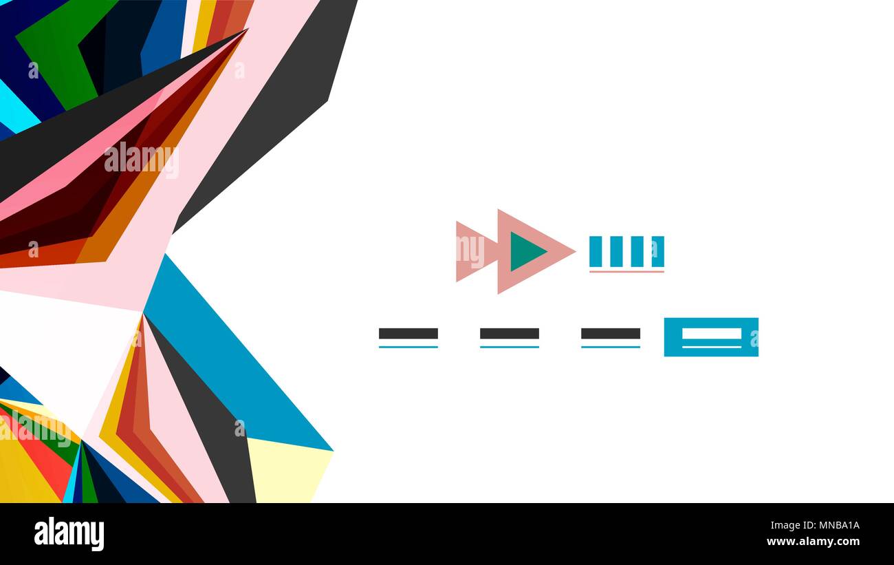 Modern triangle presentation template. Modern triangle presentation ...