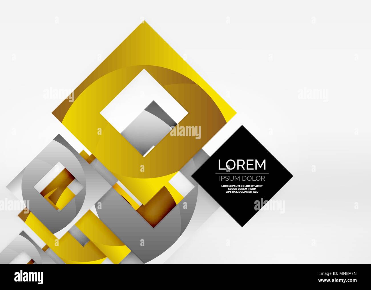 Squares geometric shapes in light grey 3d space. Squares geometric ...