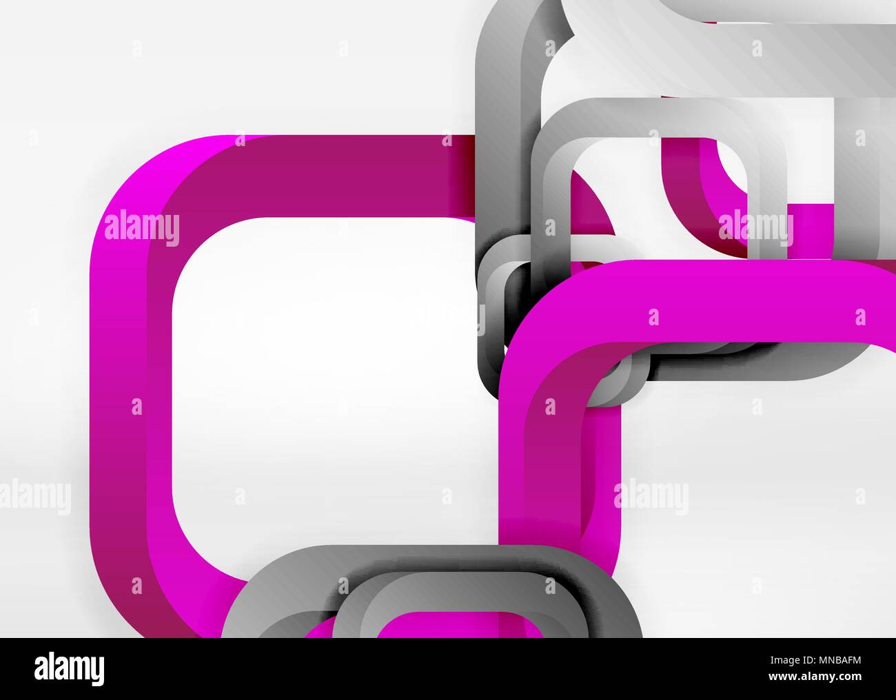 Squares geometric shapes in light grey 3d space. Squares geometric ...