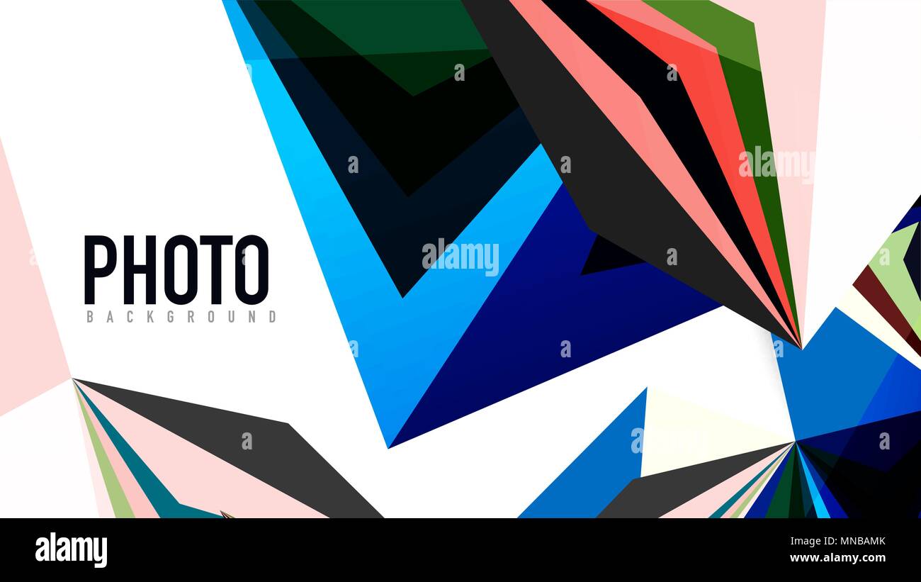 Modern triangle presentation template. Modern triangle presentation ...