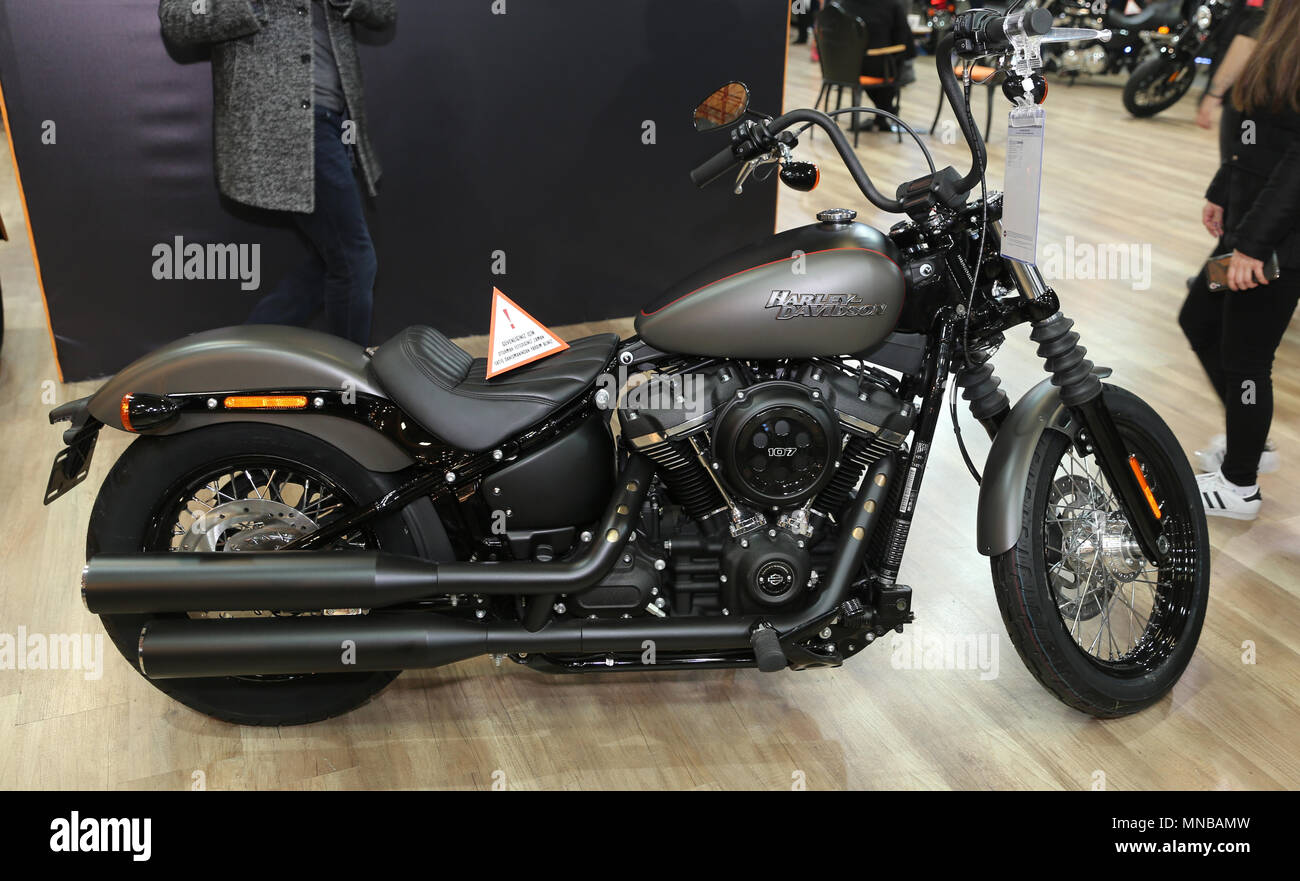 ISTANBUL, TURKEY - FEBRUARY 25, 2018: Harley-Davidson Motorcycle on ...