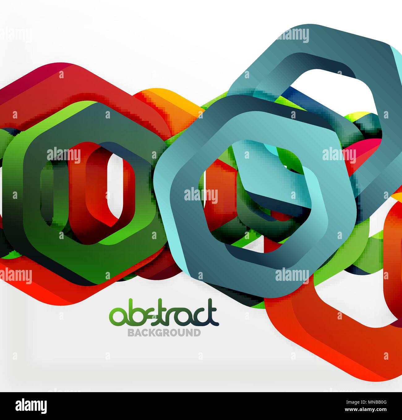 Overlapping hexagons design background. Overlapping hexagons vector ...