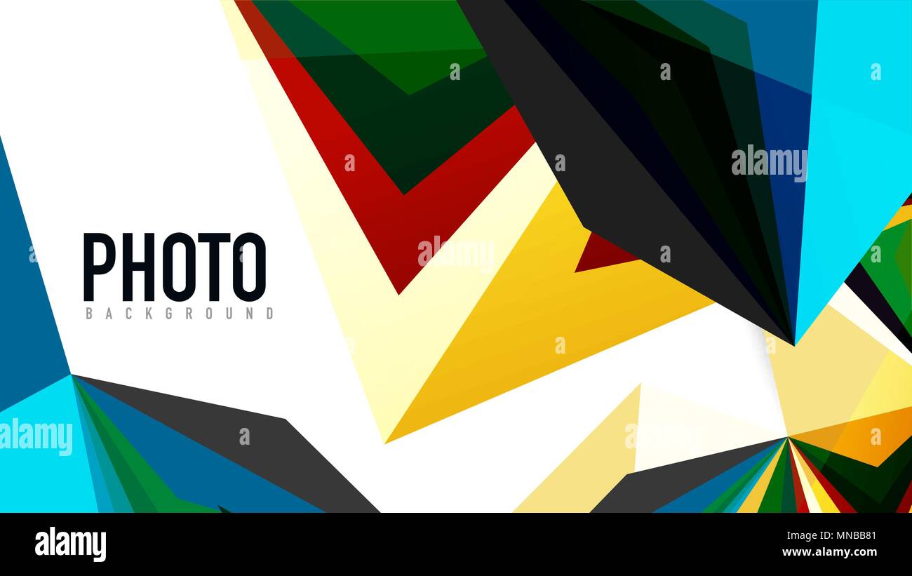 Modern triangle presentation template. Modern triangle presentation ...