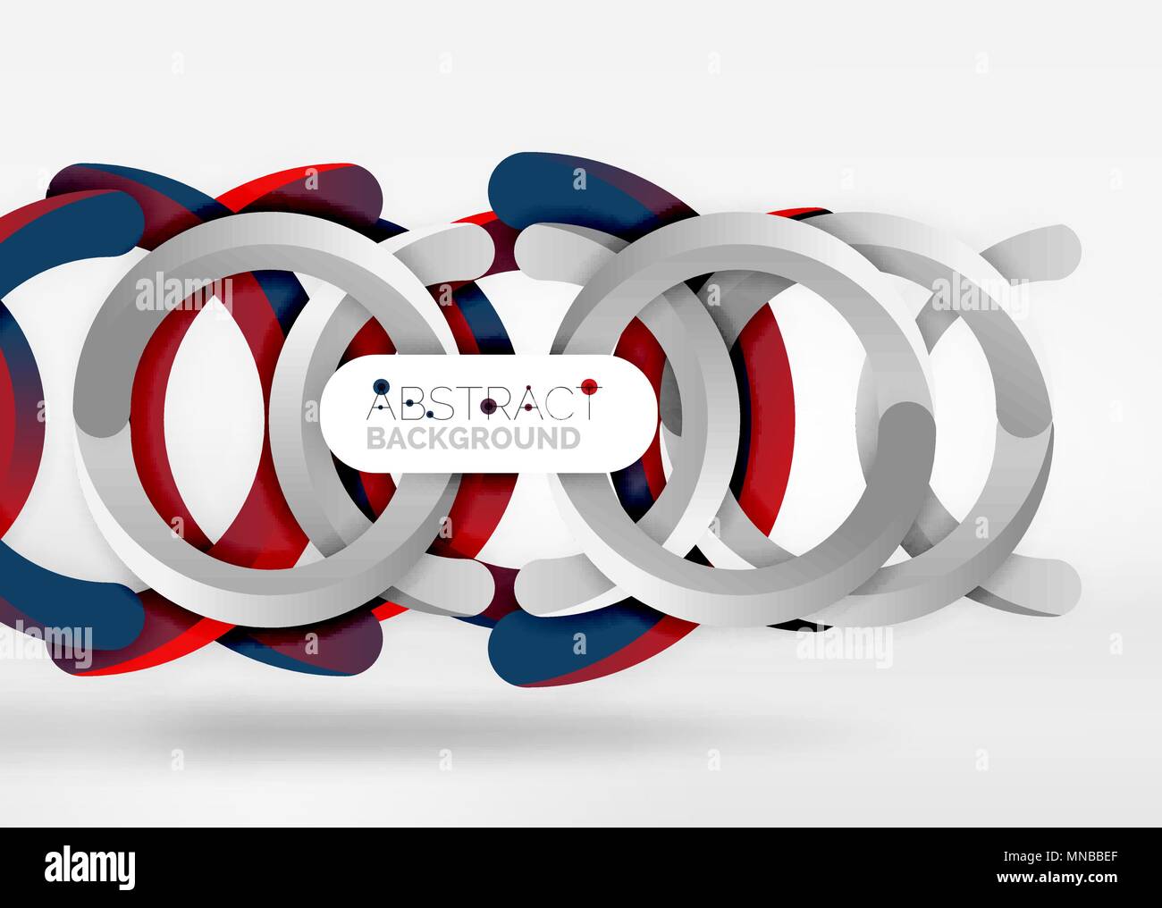 Modern 3d ring vector abstract background. Modern 3d ring composition ...