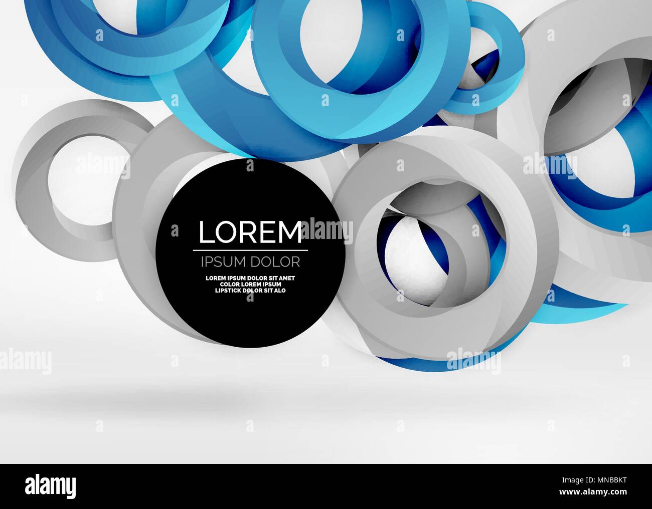 Modern 3d ring vector abstract background. Modern 3d ring composition ...