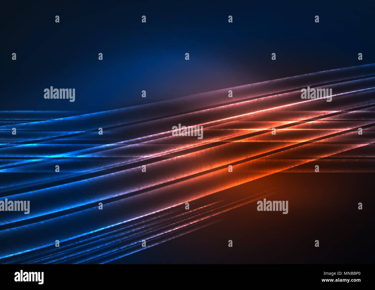 Glowing futuristic lines. Glowing futuristic lines in the dark space ...