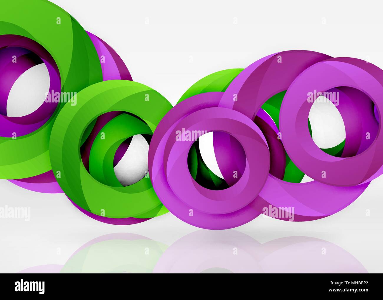 Modern 3d ring vector abstract background. Modern 3d ring composition ...