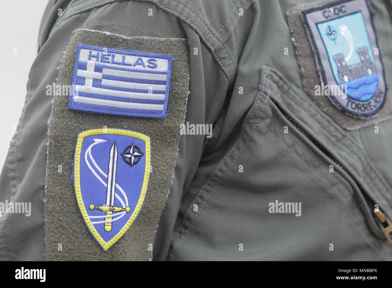 Greek Air Force symbol on a soldier uniform Stock Photo - Alamy