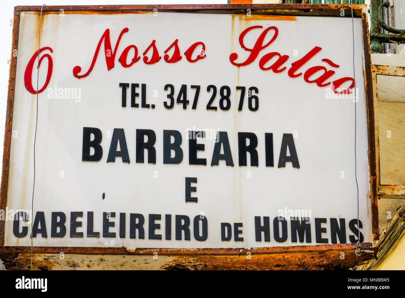 Mens hairdresser barbershop sign hi-res stock photography and images ...