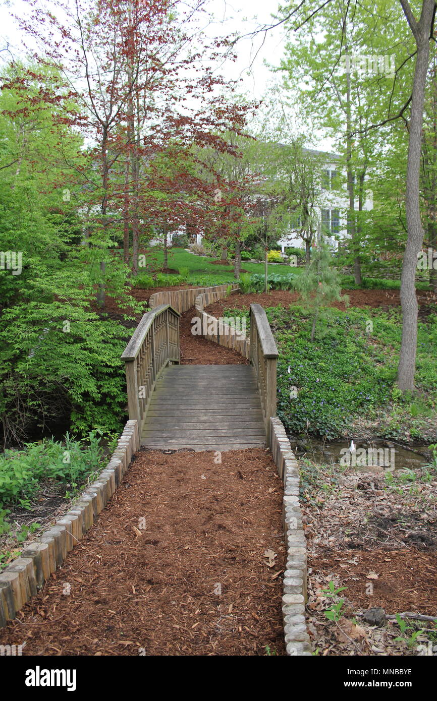 Professionally landscaped backyard in an upscale residential ...