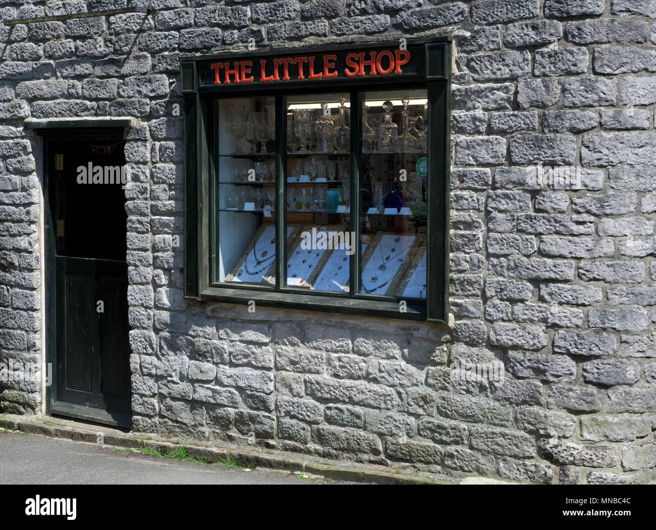 The Little Shop in Castleton, Derbyshire Stock Photo - Alamy