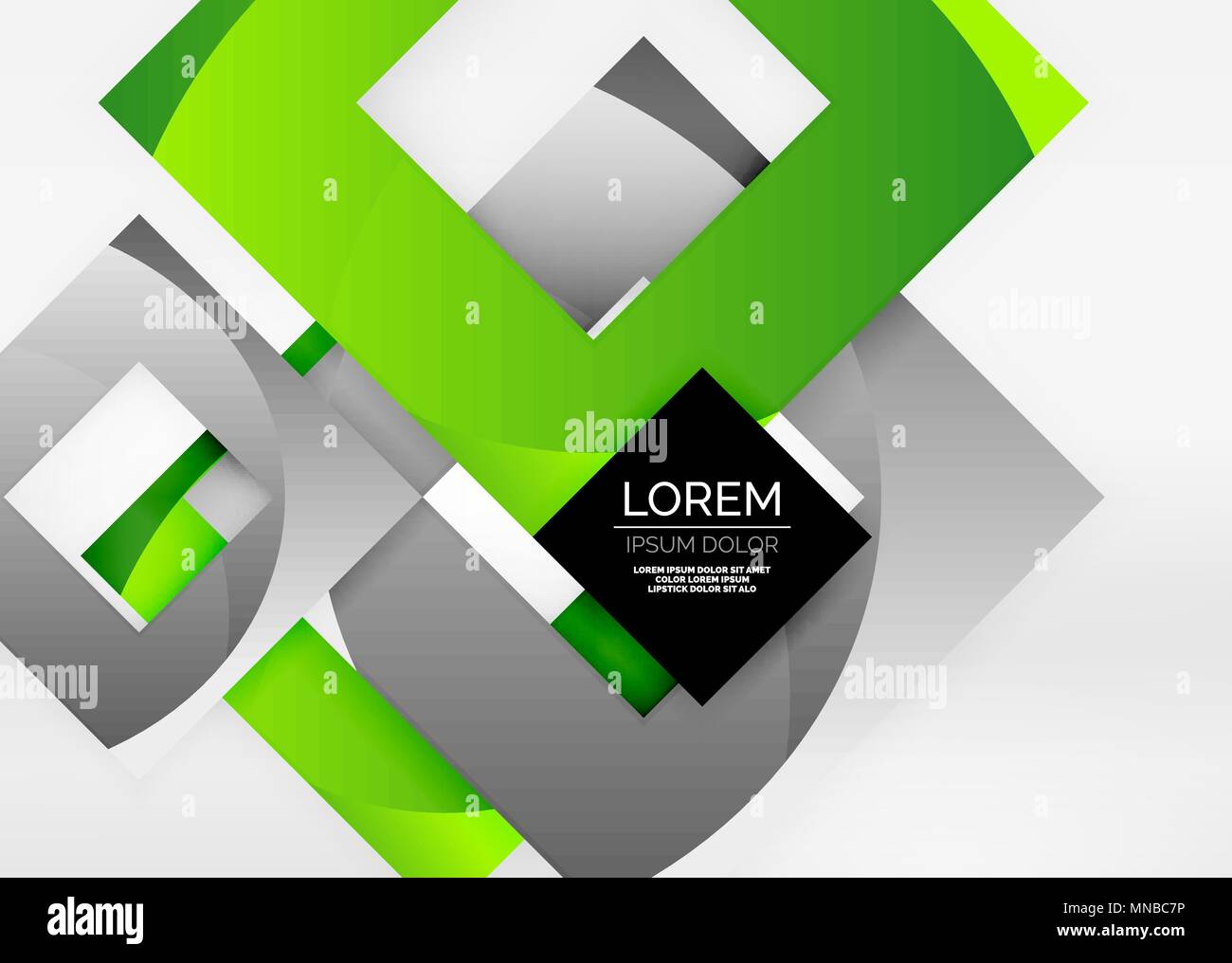 Squares geometric shapes in light grey 3d space. Squares geometric ...