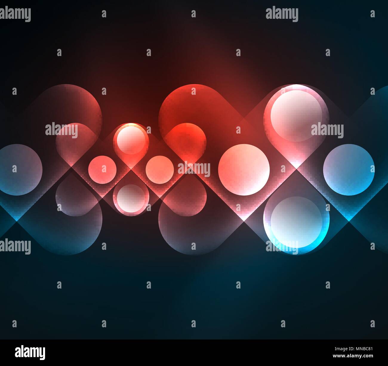 Vector glowing geometric shapes background. Vector glowing geometric ...