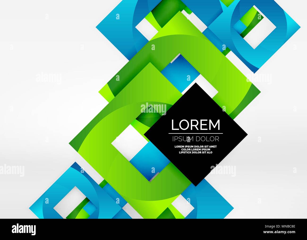 Squares geometric shapes in light grey 3d space. Squares geometric ...