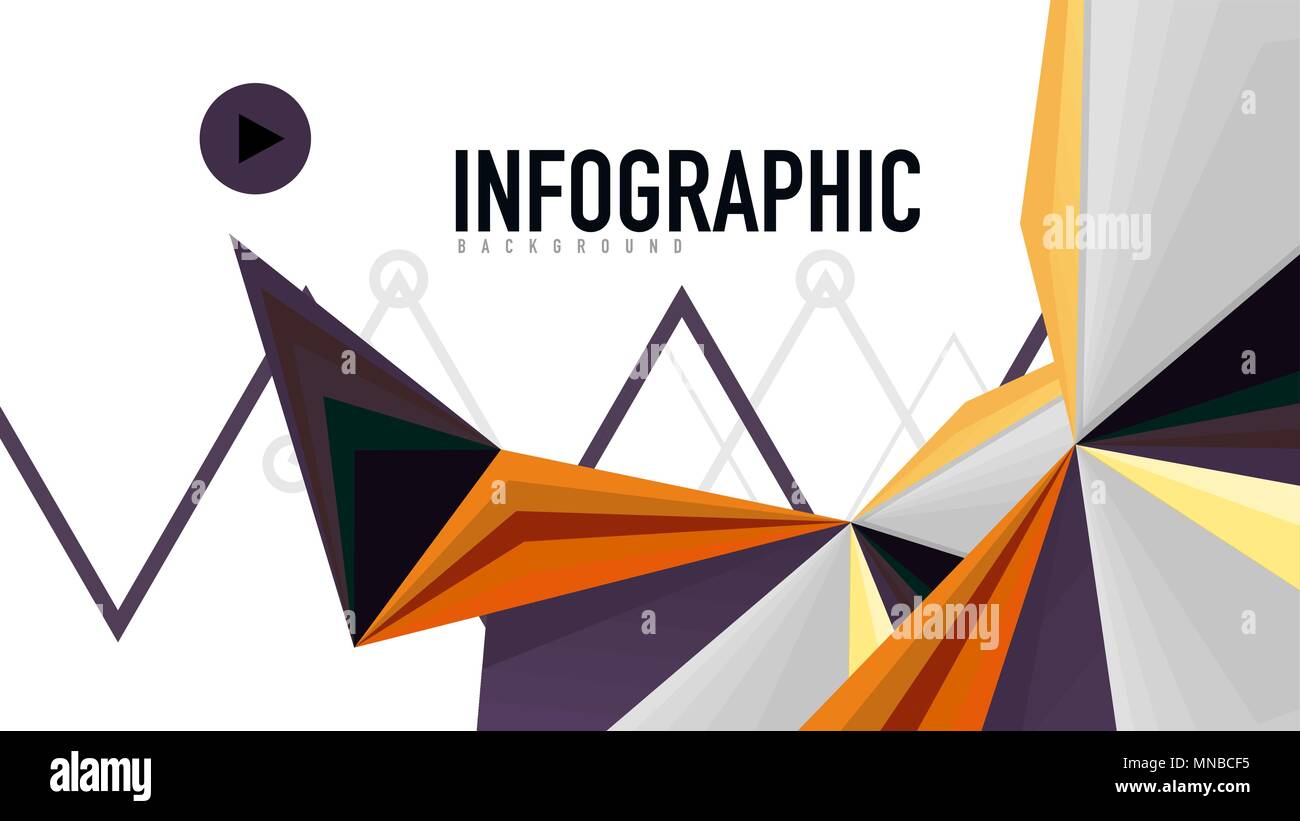 Modern triangle presentation template. Modern triangle presentation ...