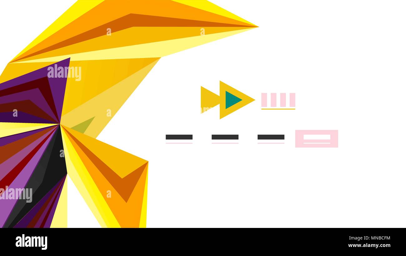 Modern triangle presentation template. Modern triangle presentation ...