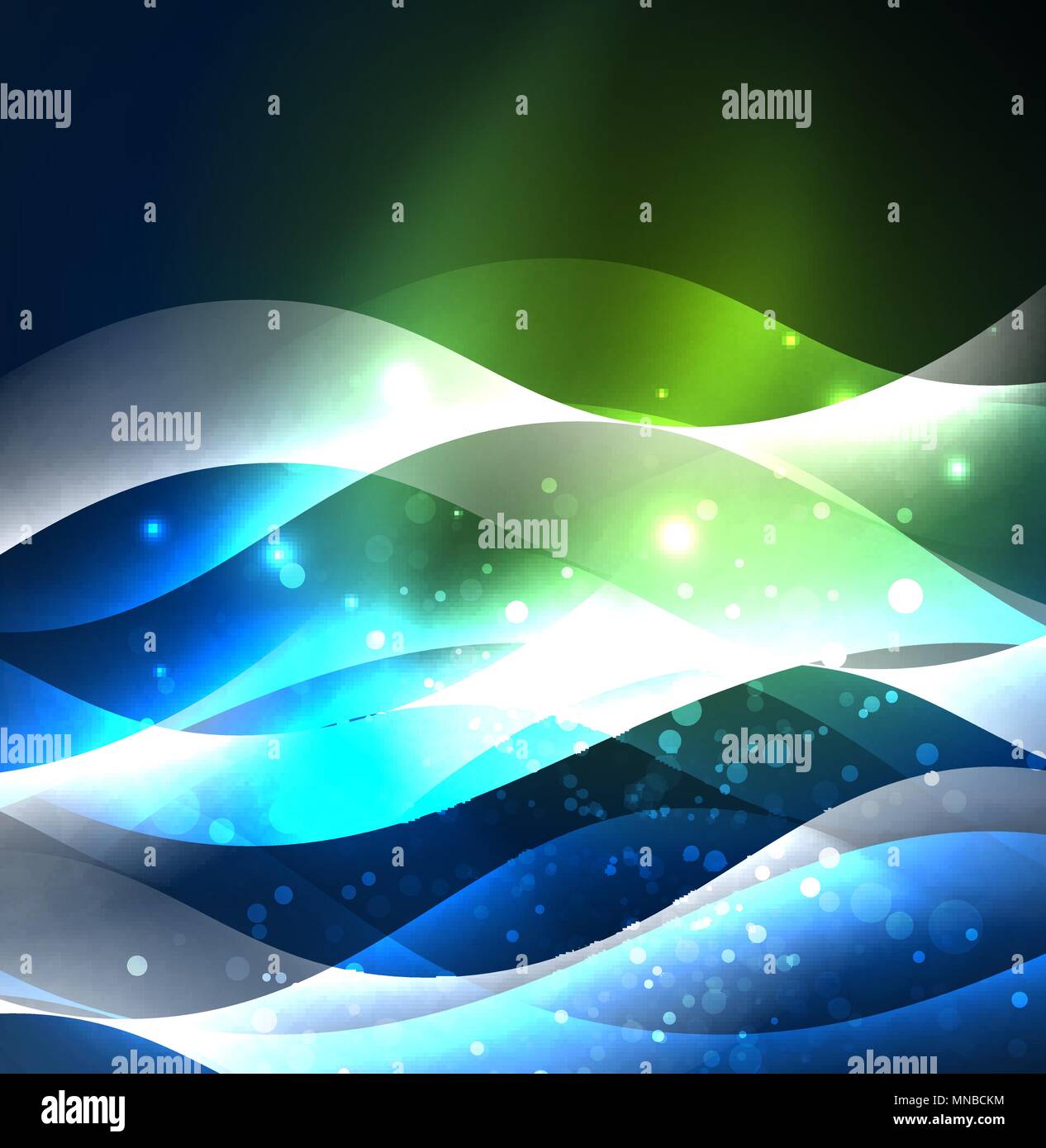 Illuminated neon waves. Vector abstract illuminated neon waves Stock Vector Image & Art - Alamy