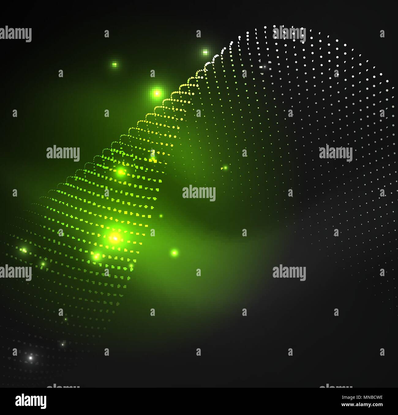 3d Illuminated Wave Of Glowing Particles 3d Illuminated Wave Of Glowing Particles Hud Design