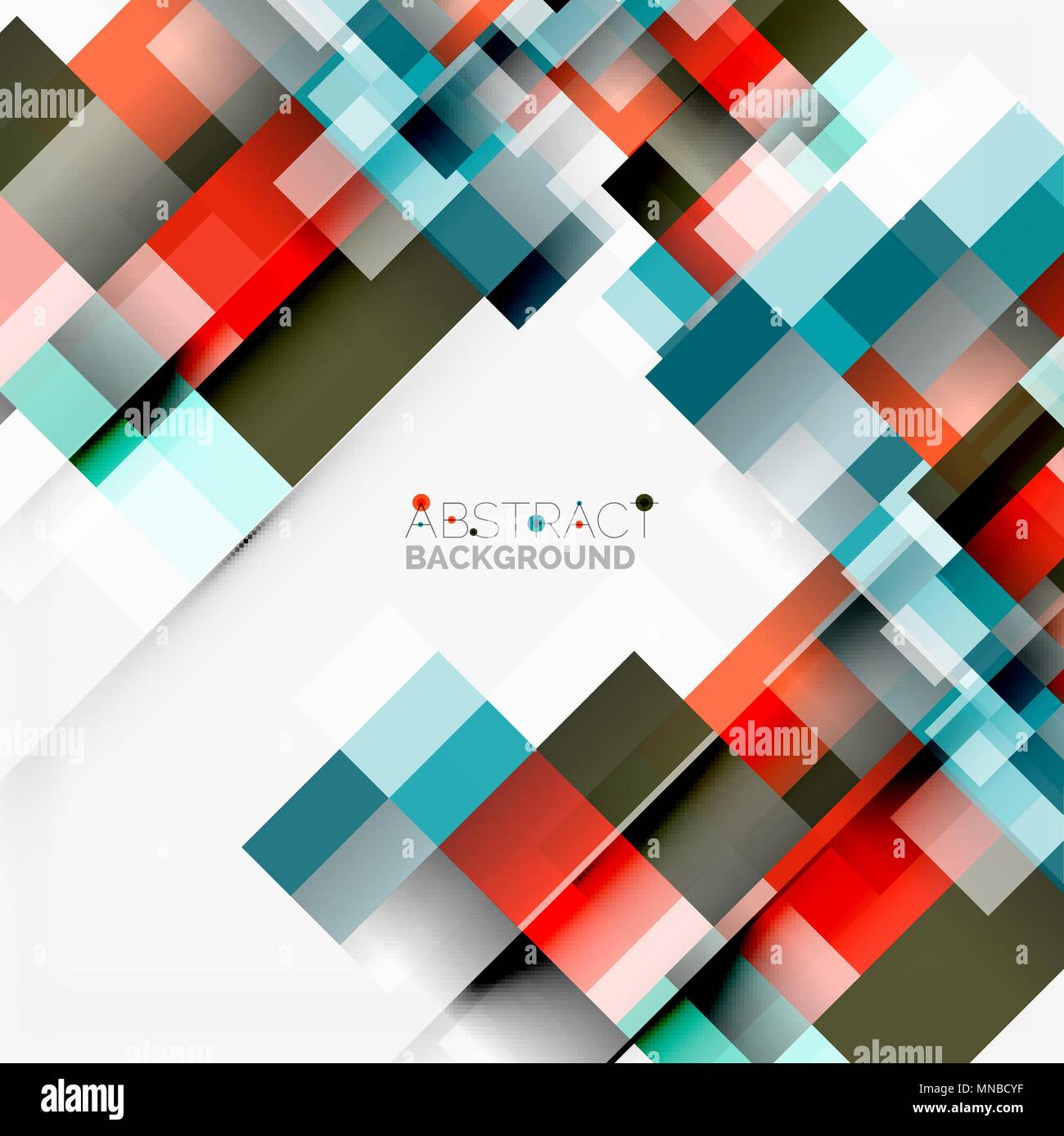 Abstract Blocks Template Design Background Simple Geometric Shapes On White Straight Lines And