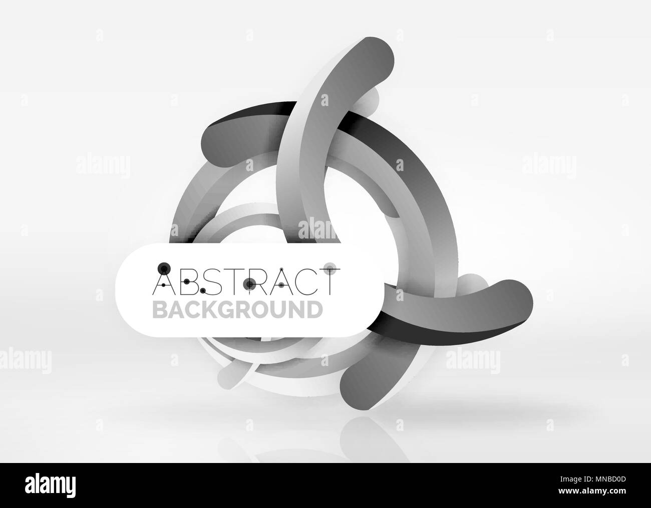 Modern 3d ring vector abstract background. Modern 3d ring composition ...