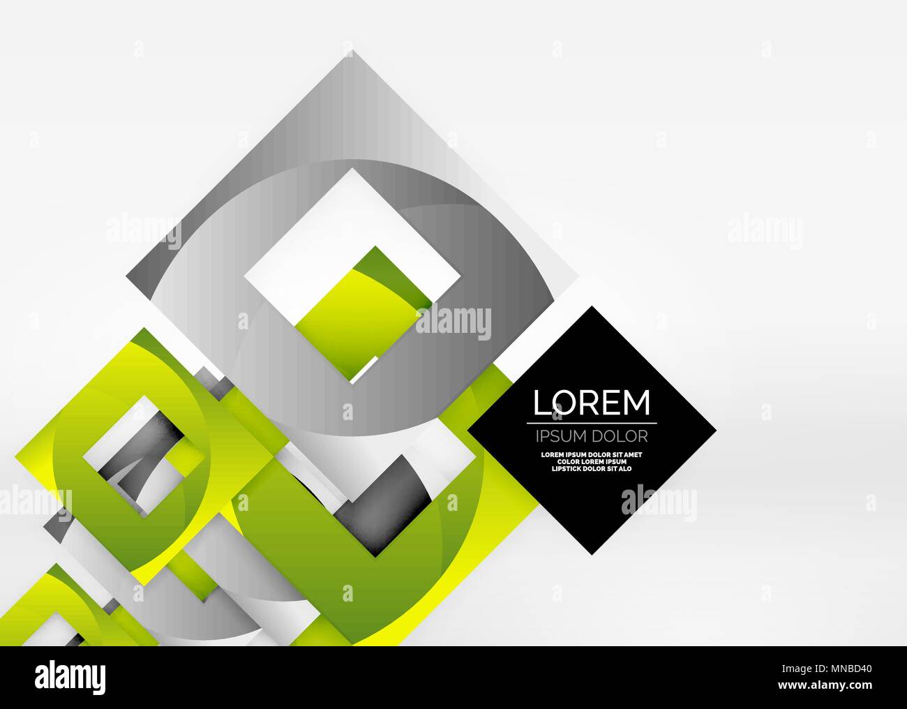 Squares geometric shapes in light grey 3d space. Squares geometric ...