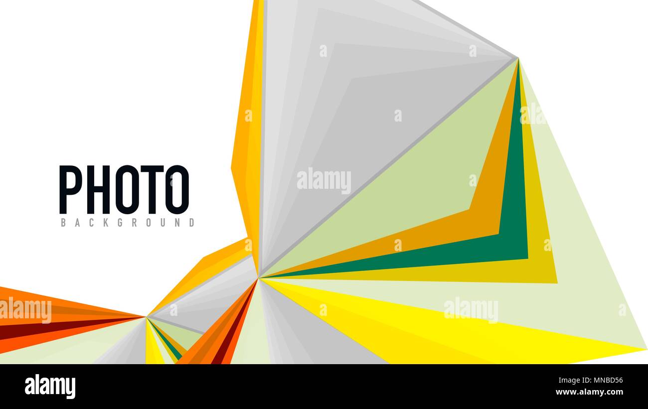 Modern triangle presentation template. Modern triangle presentation ...