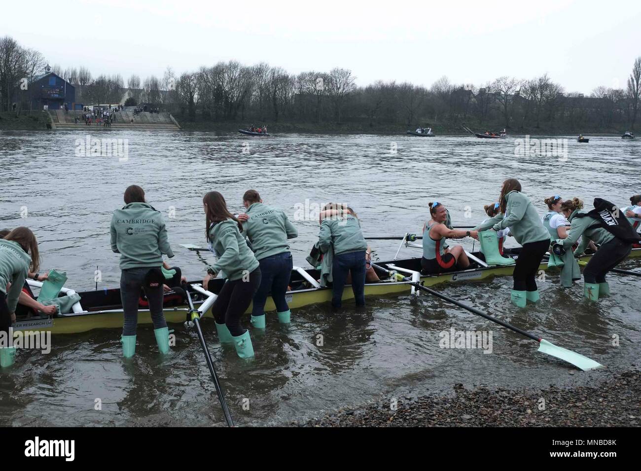 Cambridge University Boat Club celebrate winning the Women's Boat Race ...