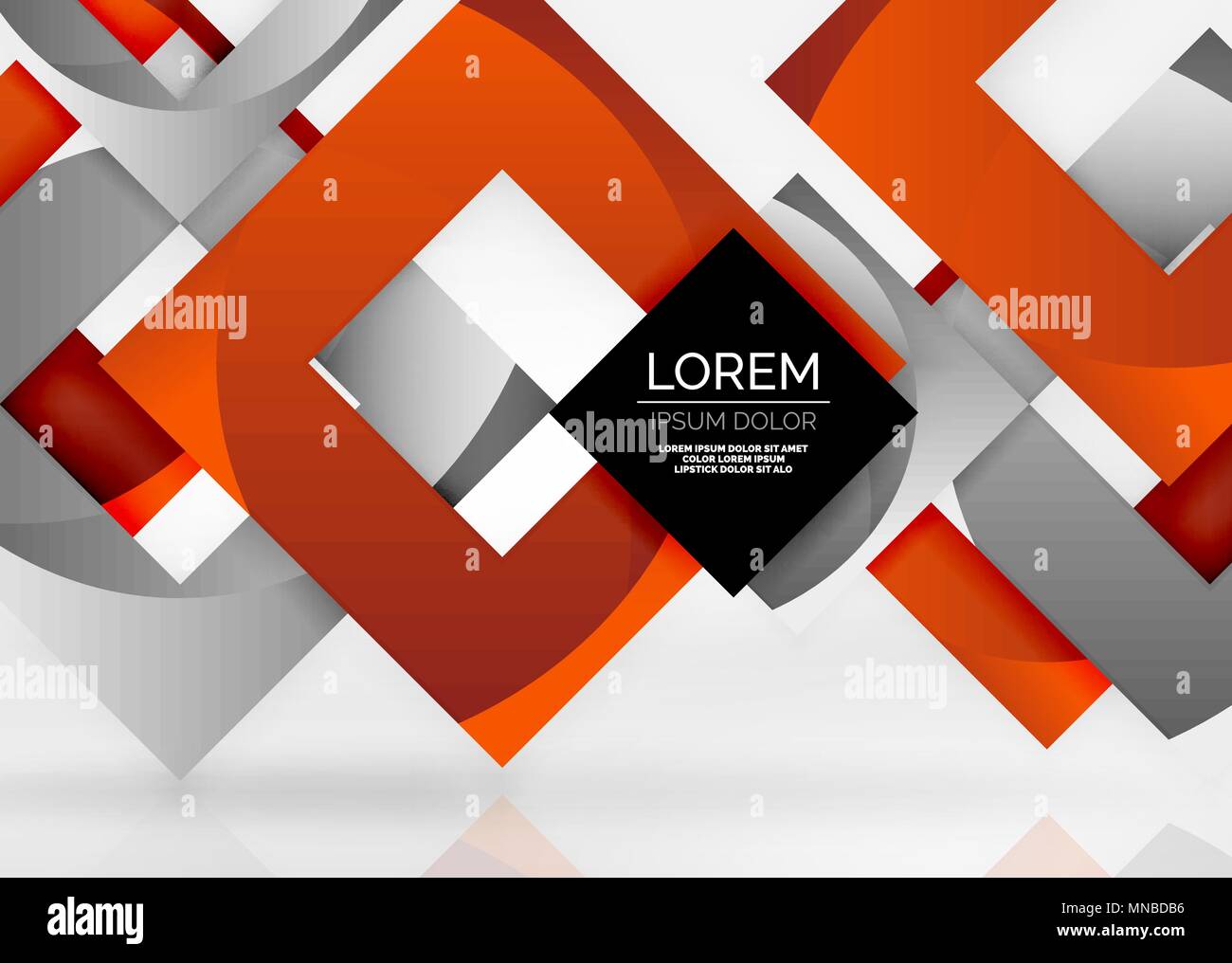 Squares geometric shapes in light grey 3d space. Squares geometric ...