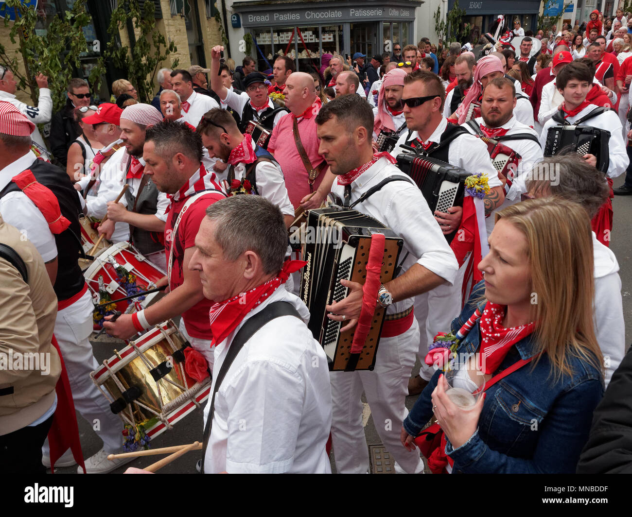 May Day celebration traditional Cornwall UK Robert Taylor/Alamy Live ...