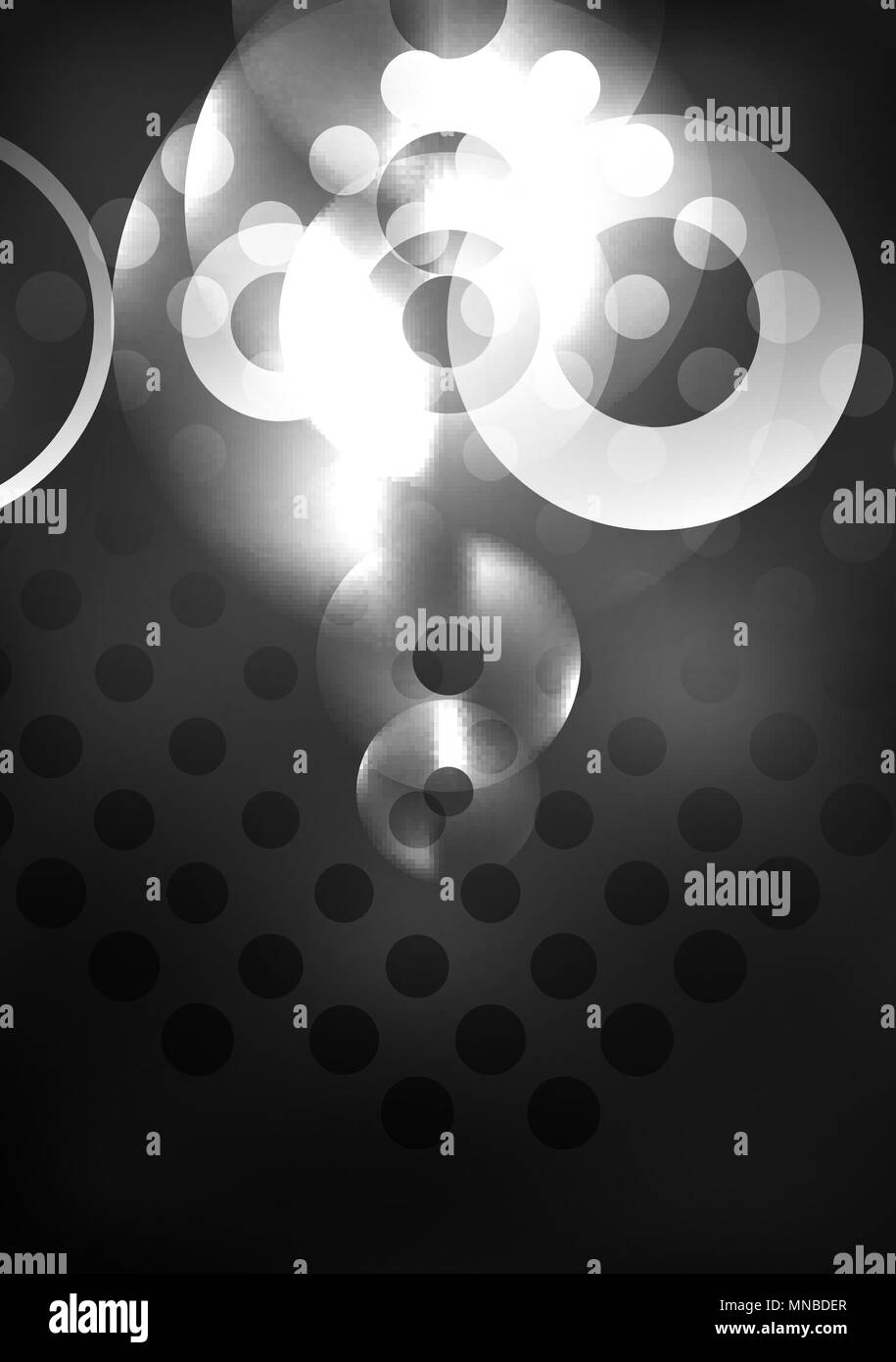 Glowing circles in the dark. Glowing circles in the dark, futuristic ...