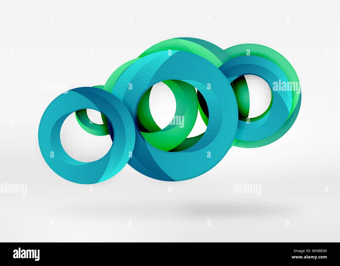 Modern 3d ring vector abstract background. Modern 3d ring composition ...