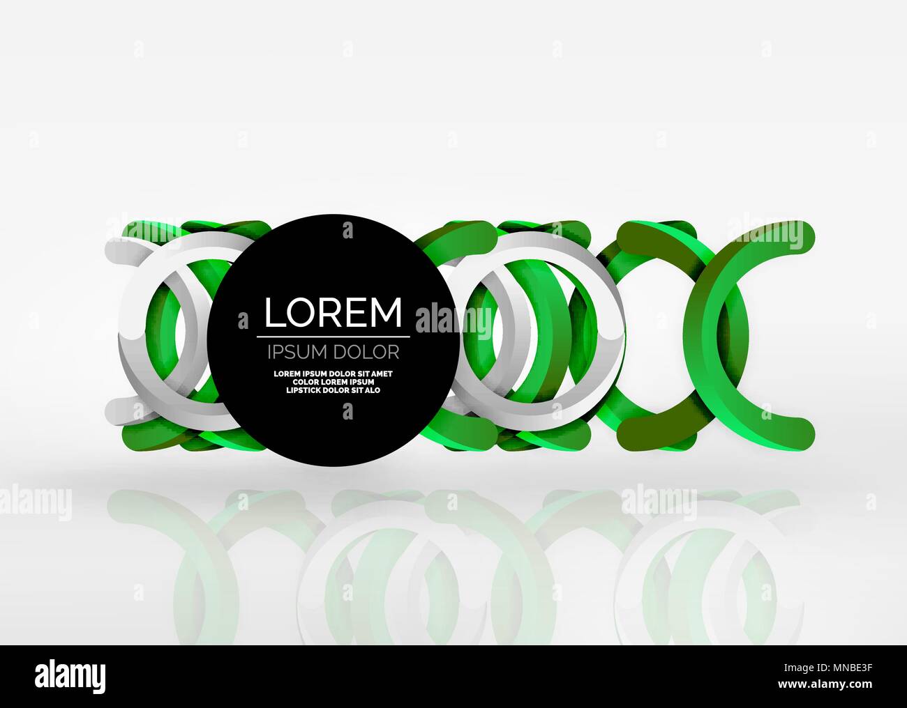 Modern 3d ring vector abstract background. Modern 3d ring composition ...