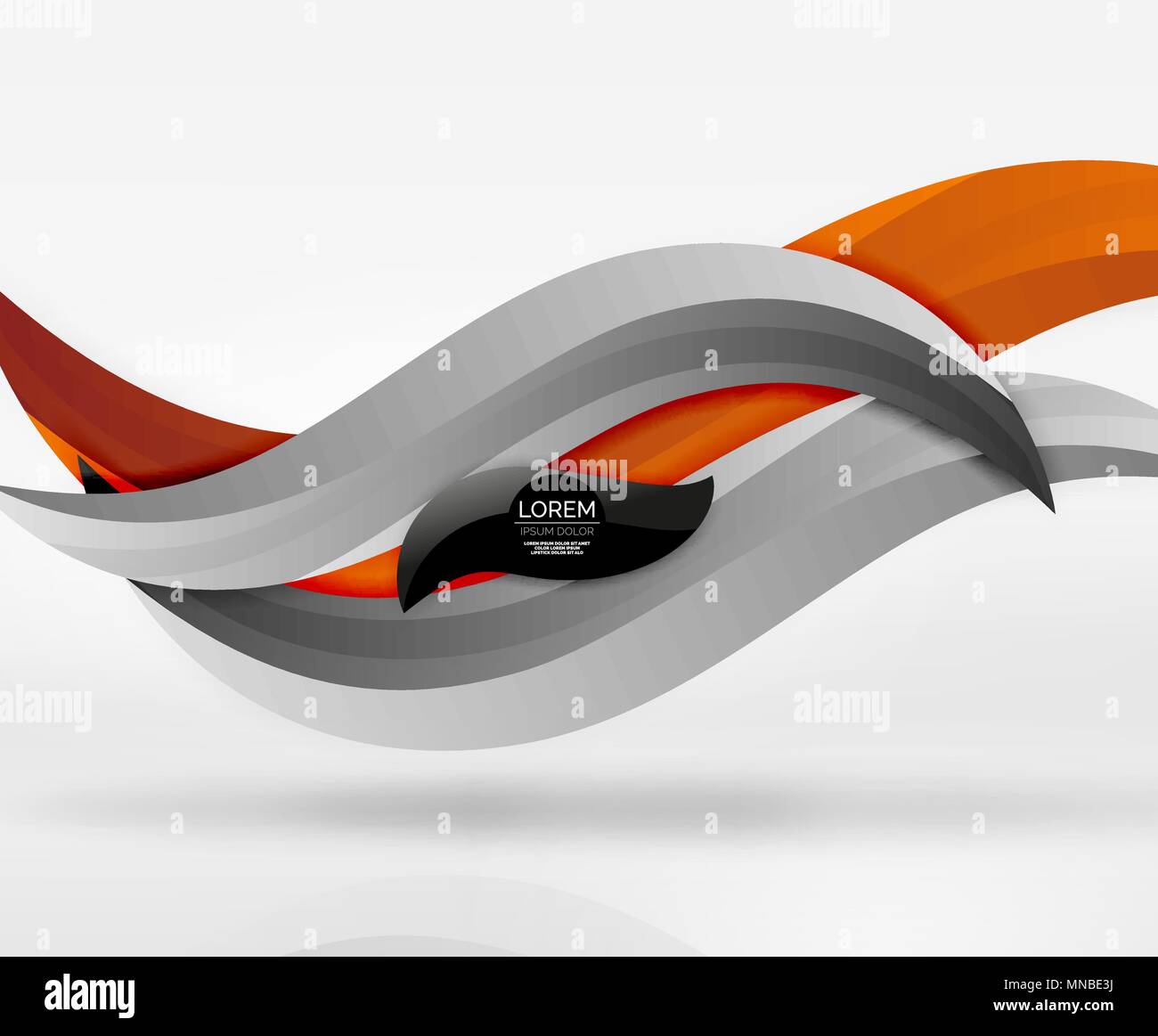 Vector Colorful Wave Lines In White And Grey 3d Space Vector Colorful