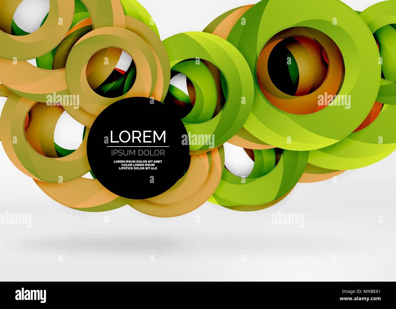 Modern 3d ring vector abstract background. Modern 3d ring composition ...