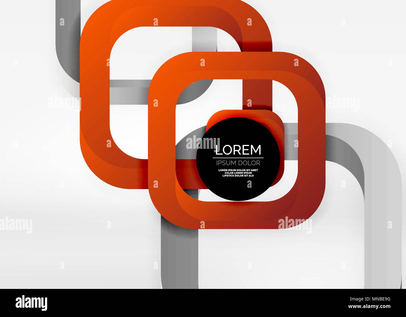 Squares geometric shapes in light grey 3d space. Squares geometric ...