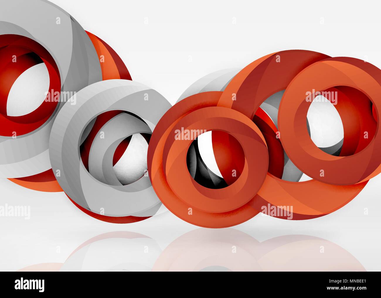 Modern 3d ring vector abstract background. Modern 3d ring composition ...