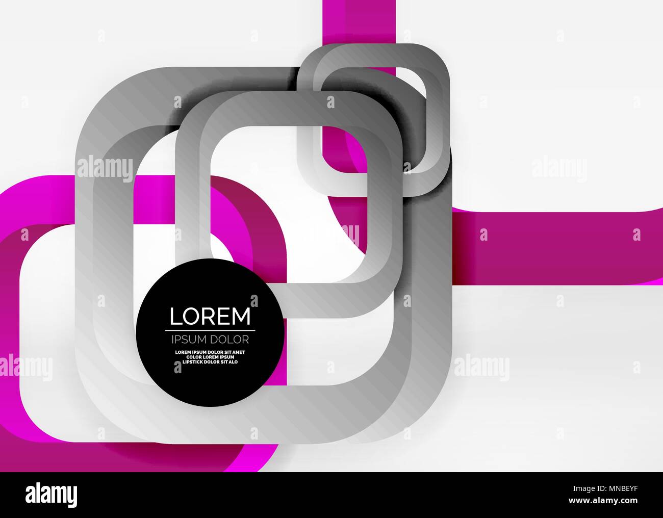 Squares geometric shapes in light grey 3d space. Squares geometric ...